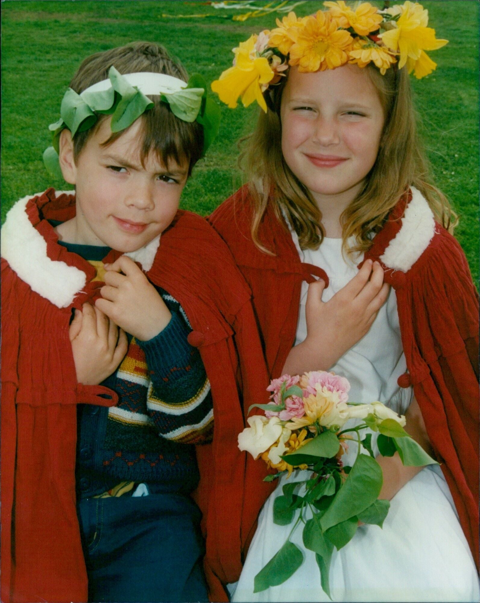 Thomas Alston-Jones and Lucy McCurdy, aged 6 and 7 respectively, are c