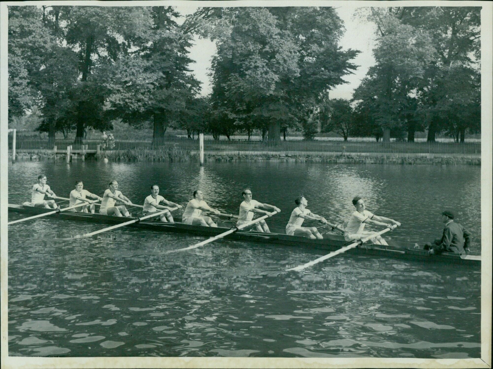 The Christ Church Servants eight rowing team celebrate their victory o