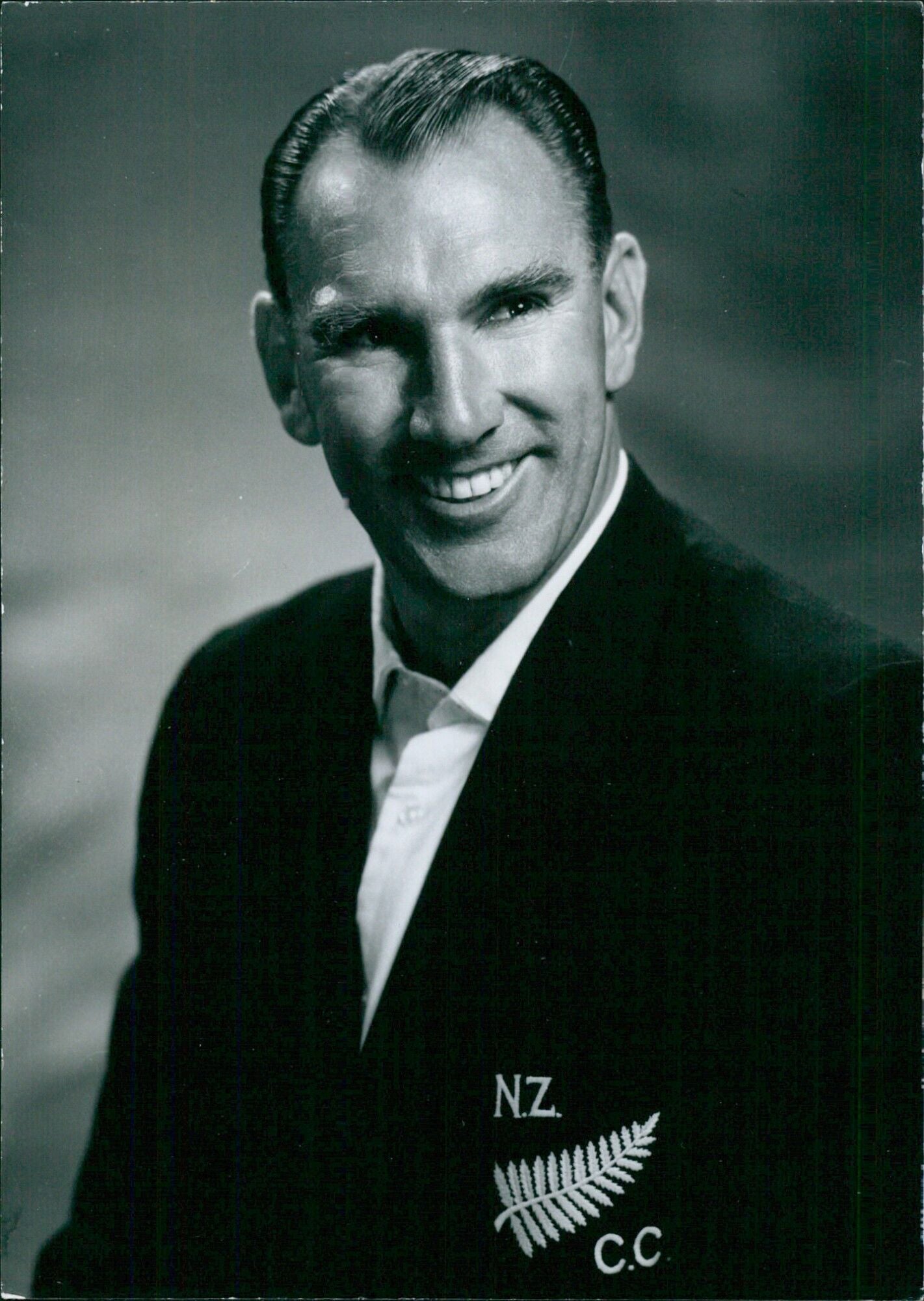 John Reid, captain of the New Zealand Cricket Team, poses for a portra