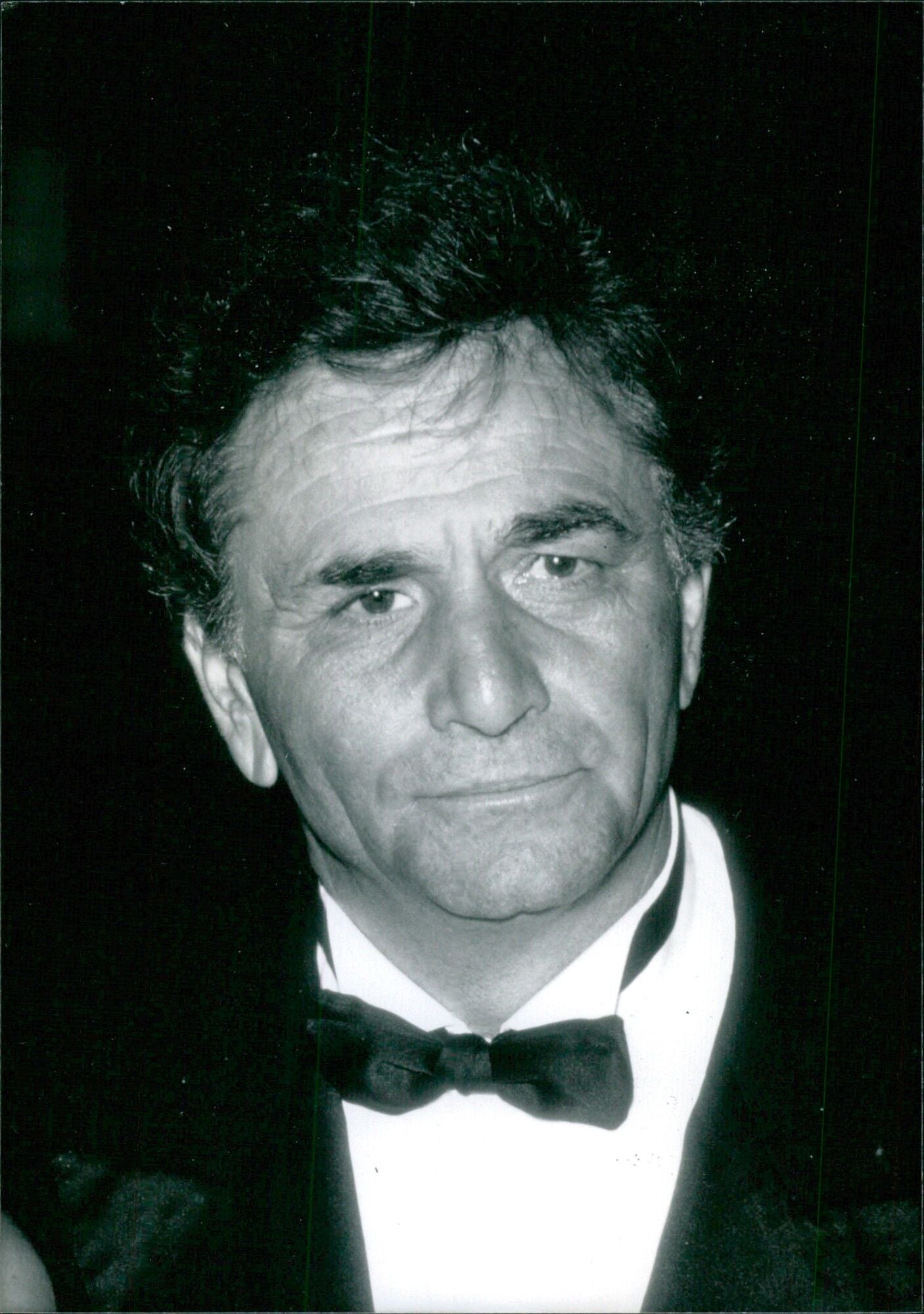 US actor Peter Falk, known for his iconic role as Columbo, poses for a