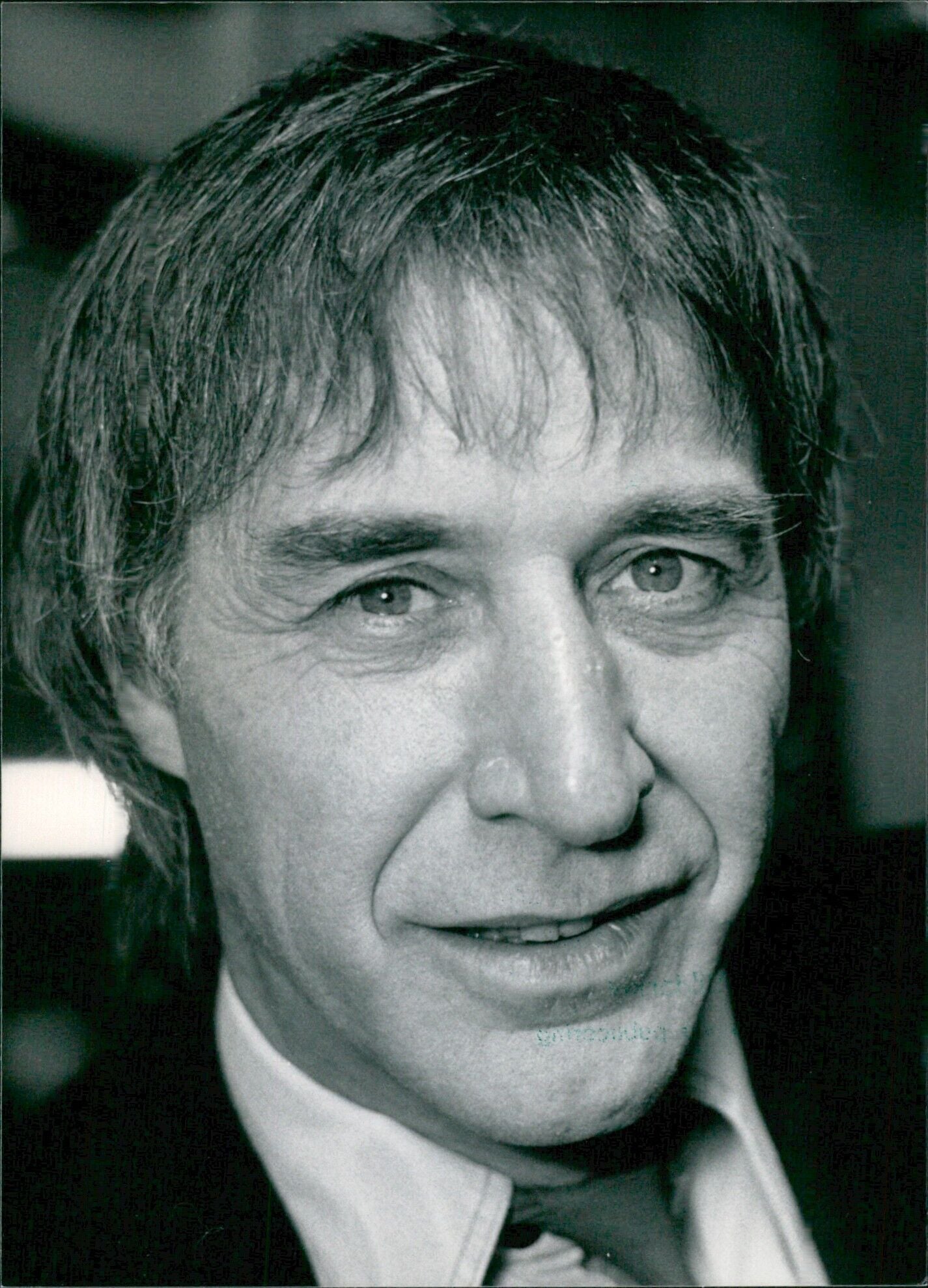 British playwright and radical writer Trevor Griffiths poses for a por