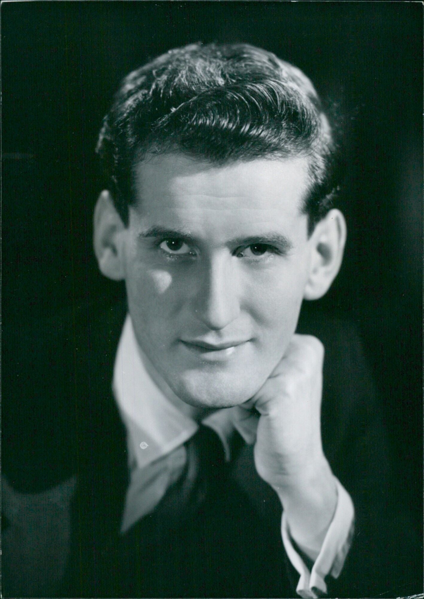 British composer Julian Slade poses for a portrait by Count Zichy. Sla