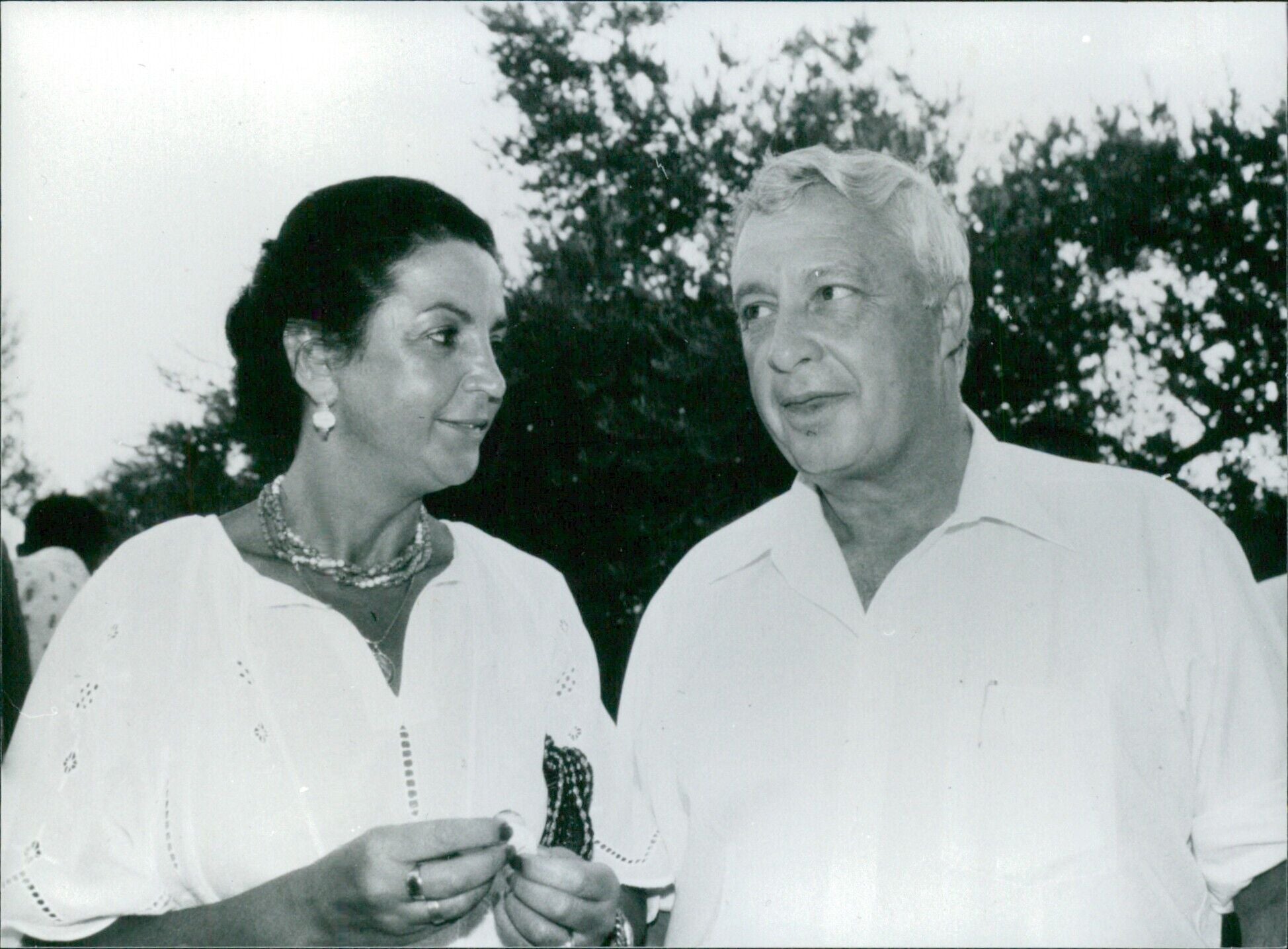 General Ariel Sharon, the Israeli Defence Minister, and his wife, Lill