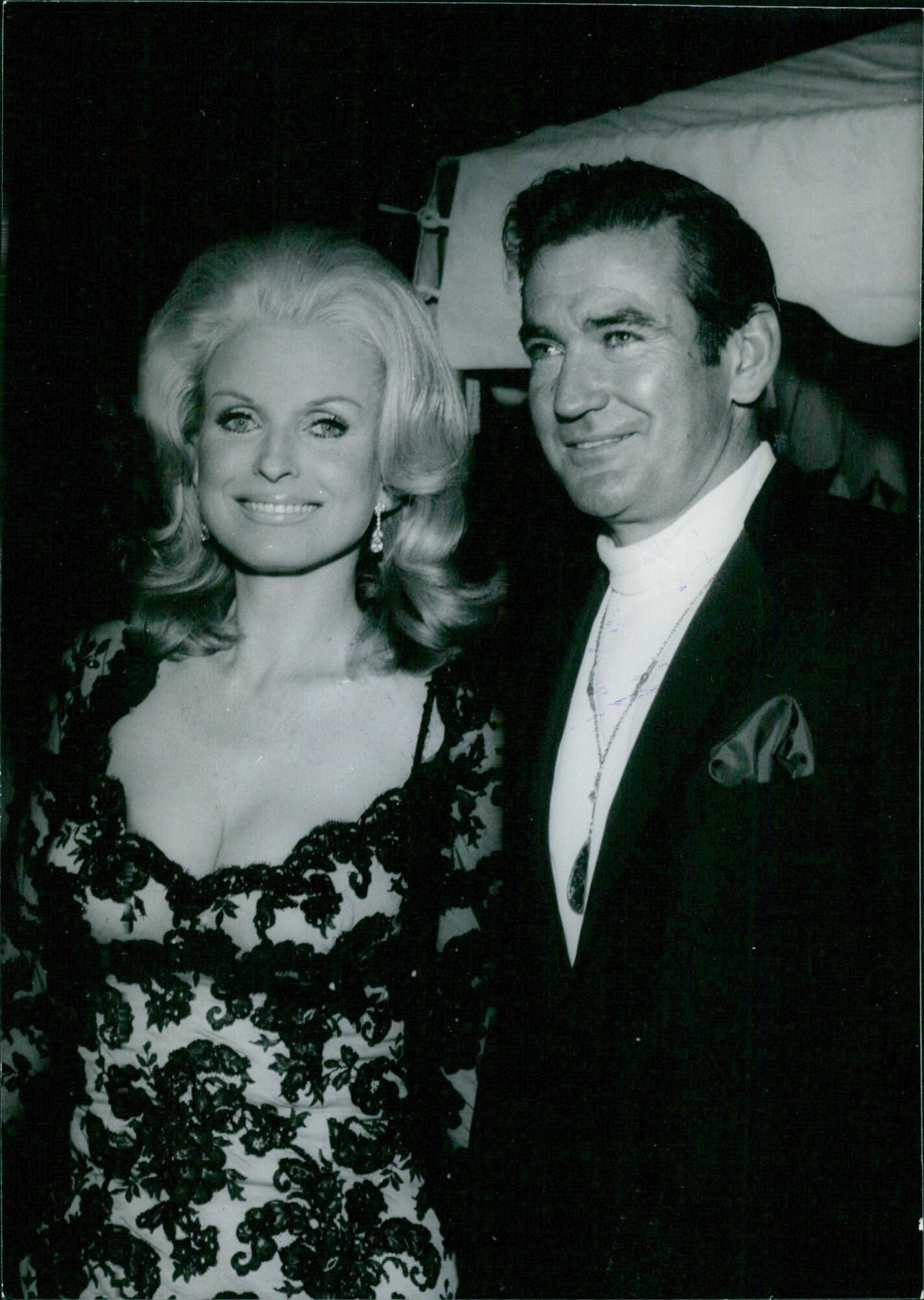 Actor Rod Taylor with Pet Crosby, the daughter of singer Bing Crosby,