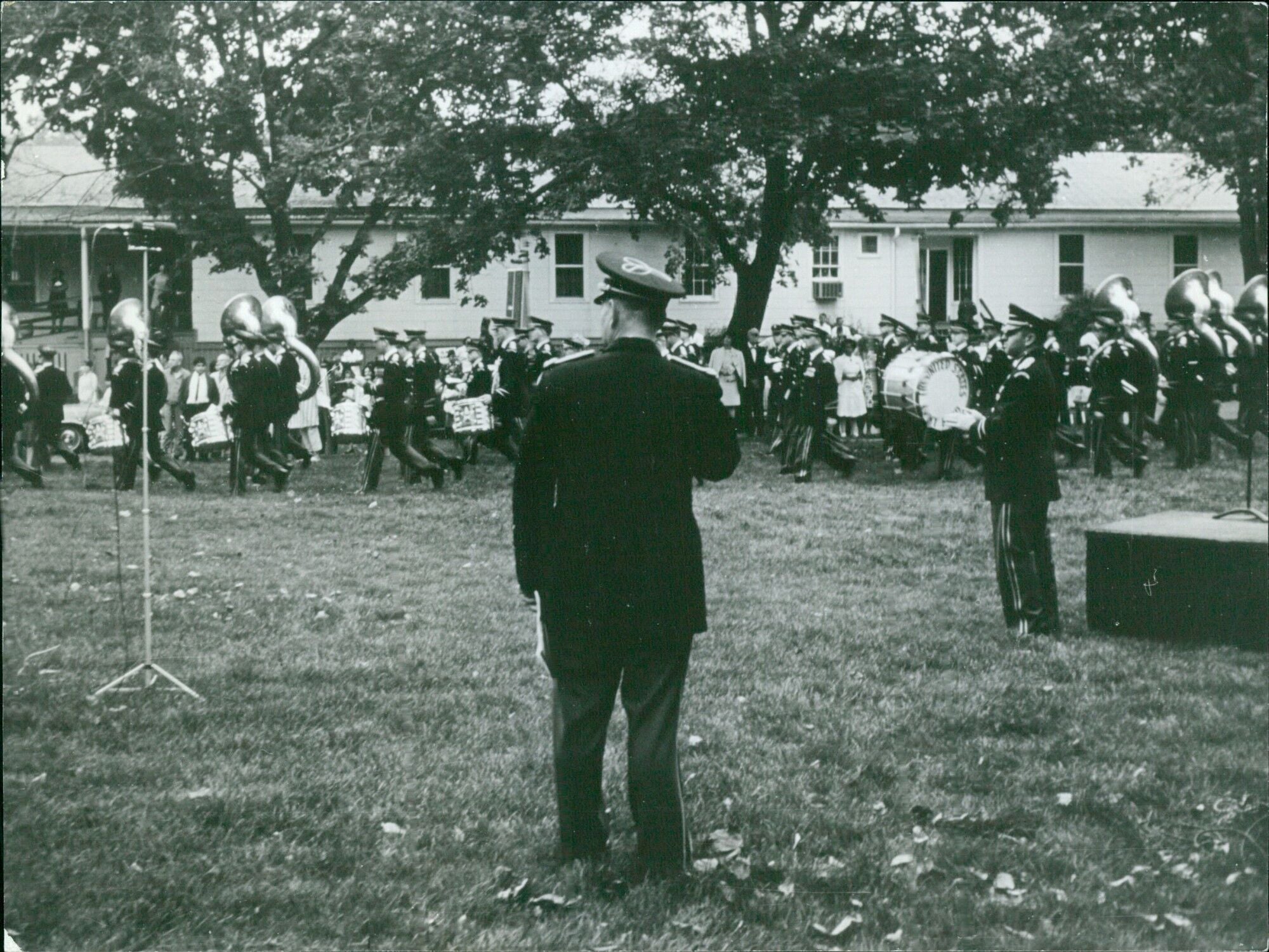 Swedish Prime Minister Tage Erlander and his wife Maja Erlander exchan