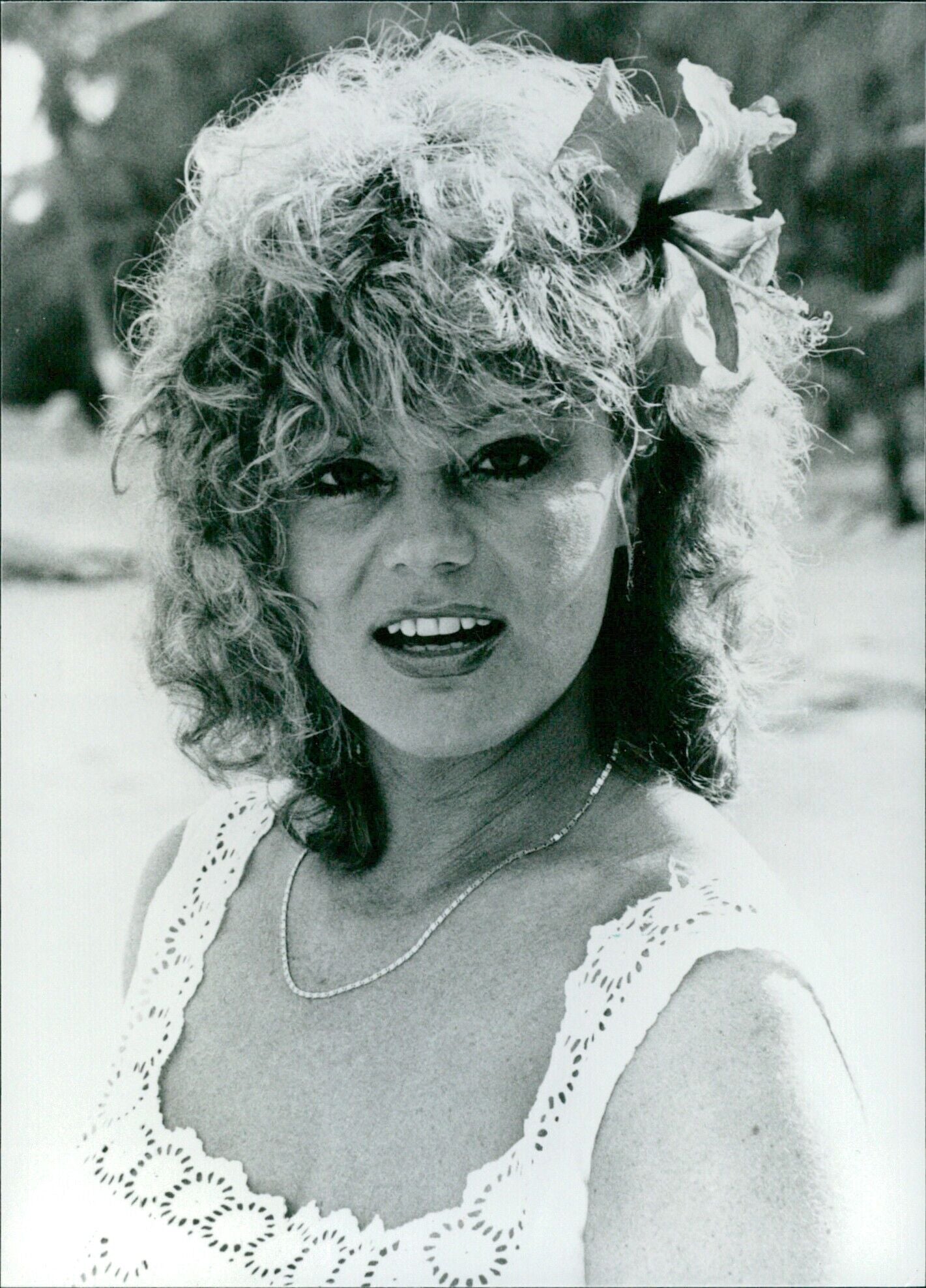 West German actress Christiane Rucker poses on location in Mexico for