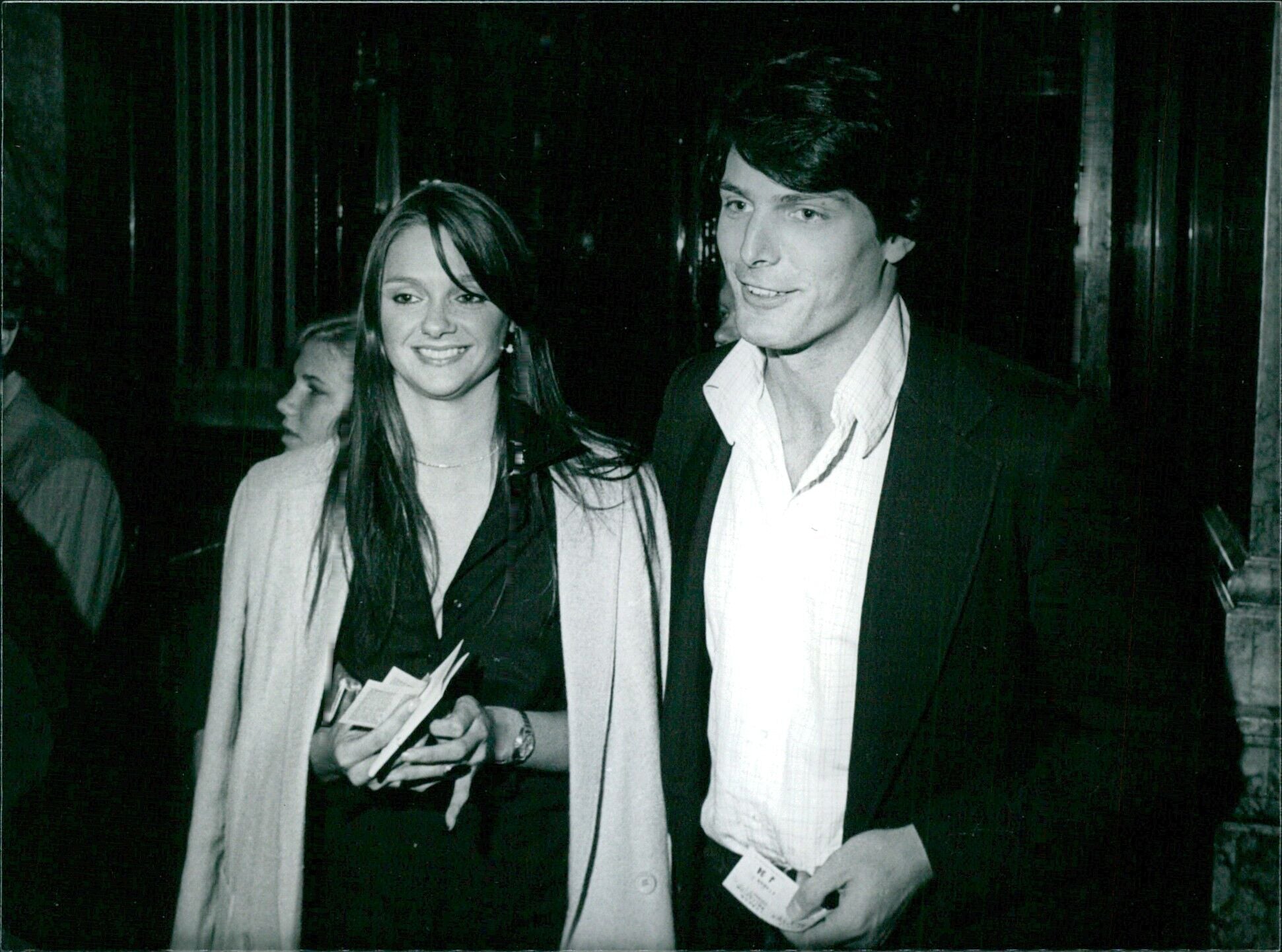 Actor Christopher Reeve poses with his girlfriend Gae Exton in 1979.