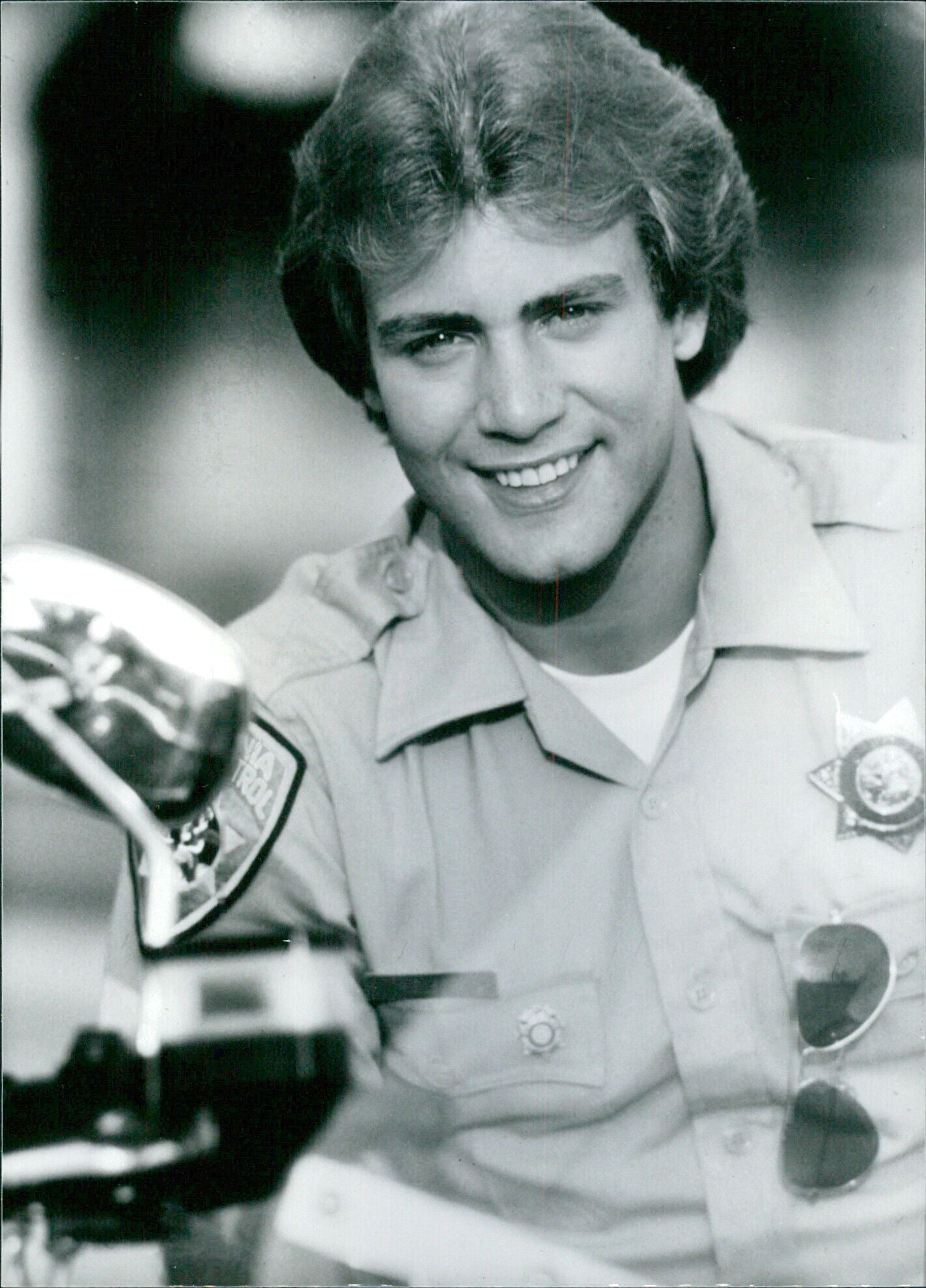 Actor Tom Reilly smiles during a photoshoot for his new role in "Chips