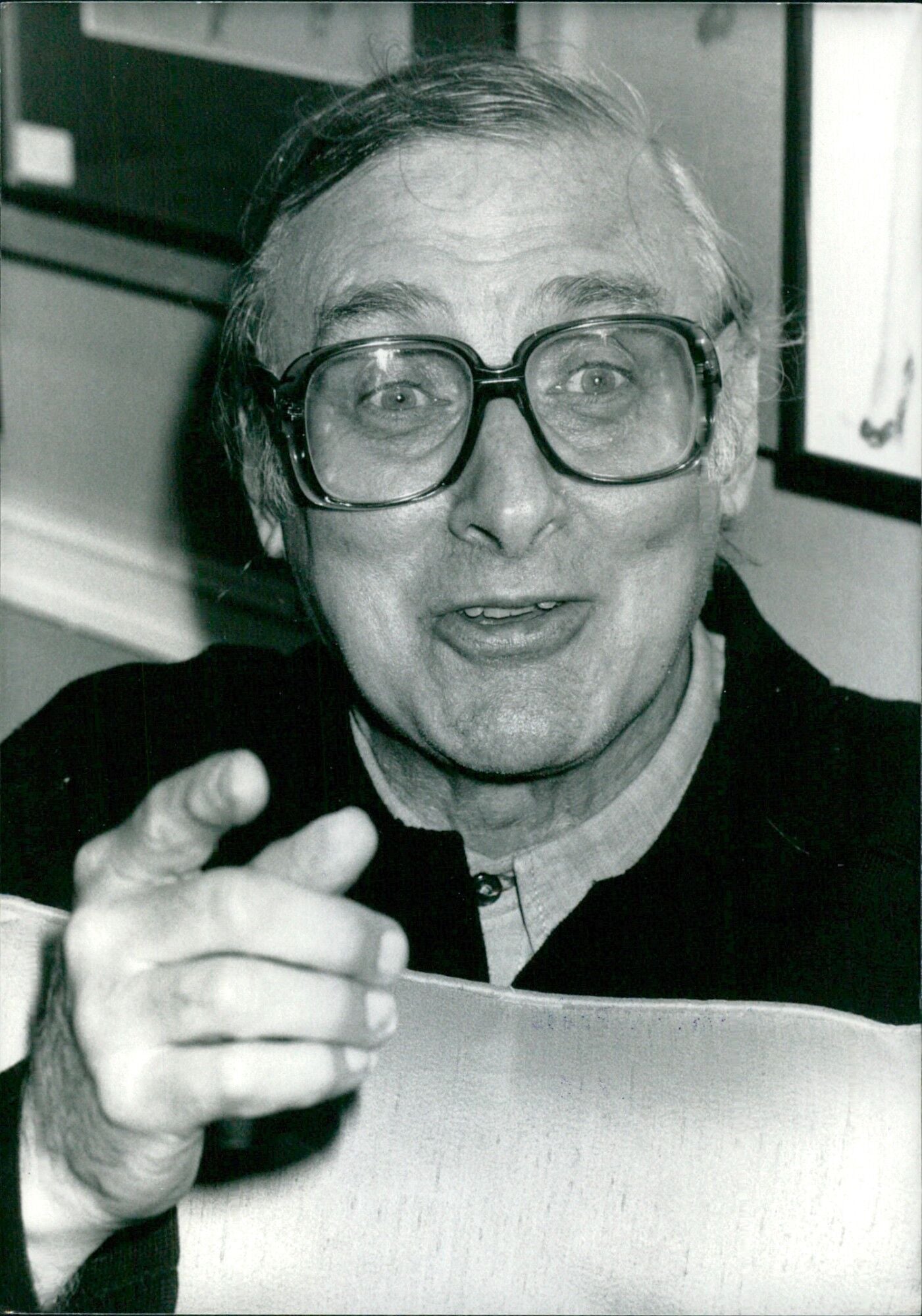 British actor and author Spike Milligan poses for a portrait in London