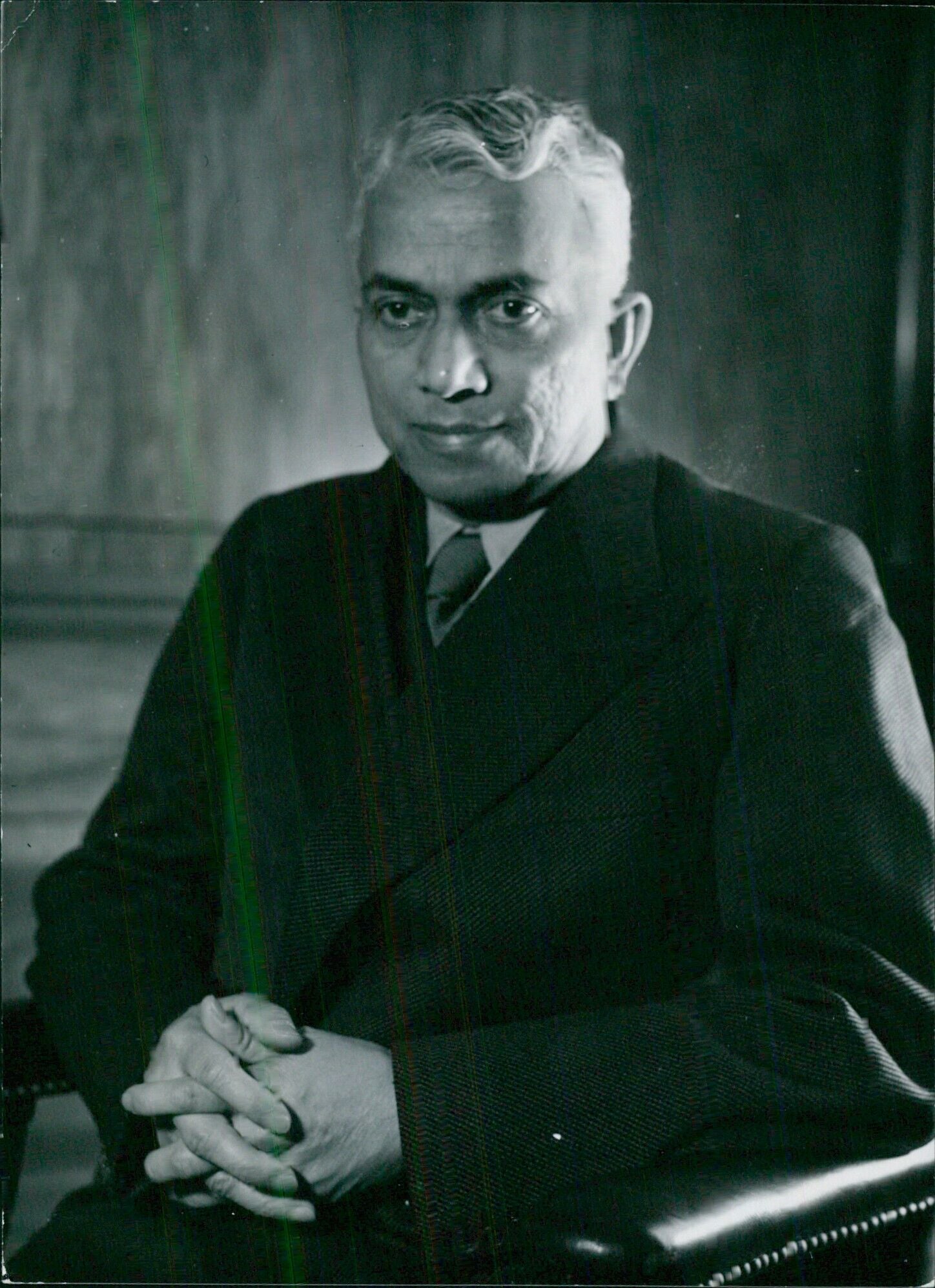 Sir Benegal Rau, India's Permanent Delegate to the United Nations, pos