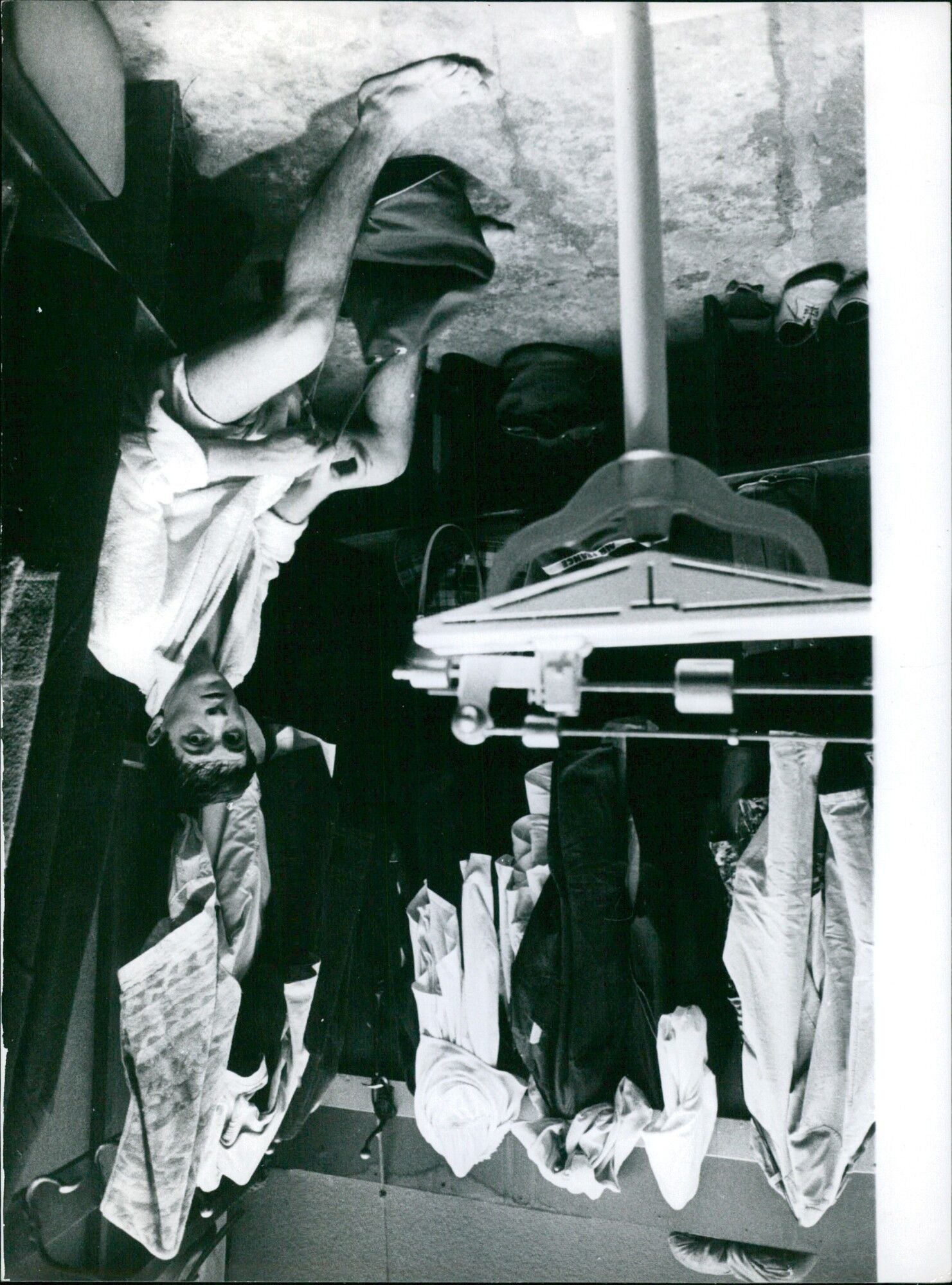 Marcel Cerdan Jr. poses in a boxing ring in Paris, France, on April 12