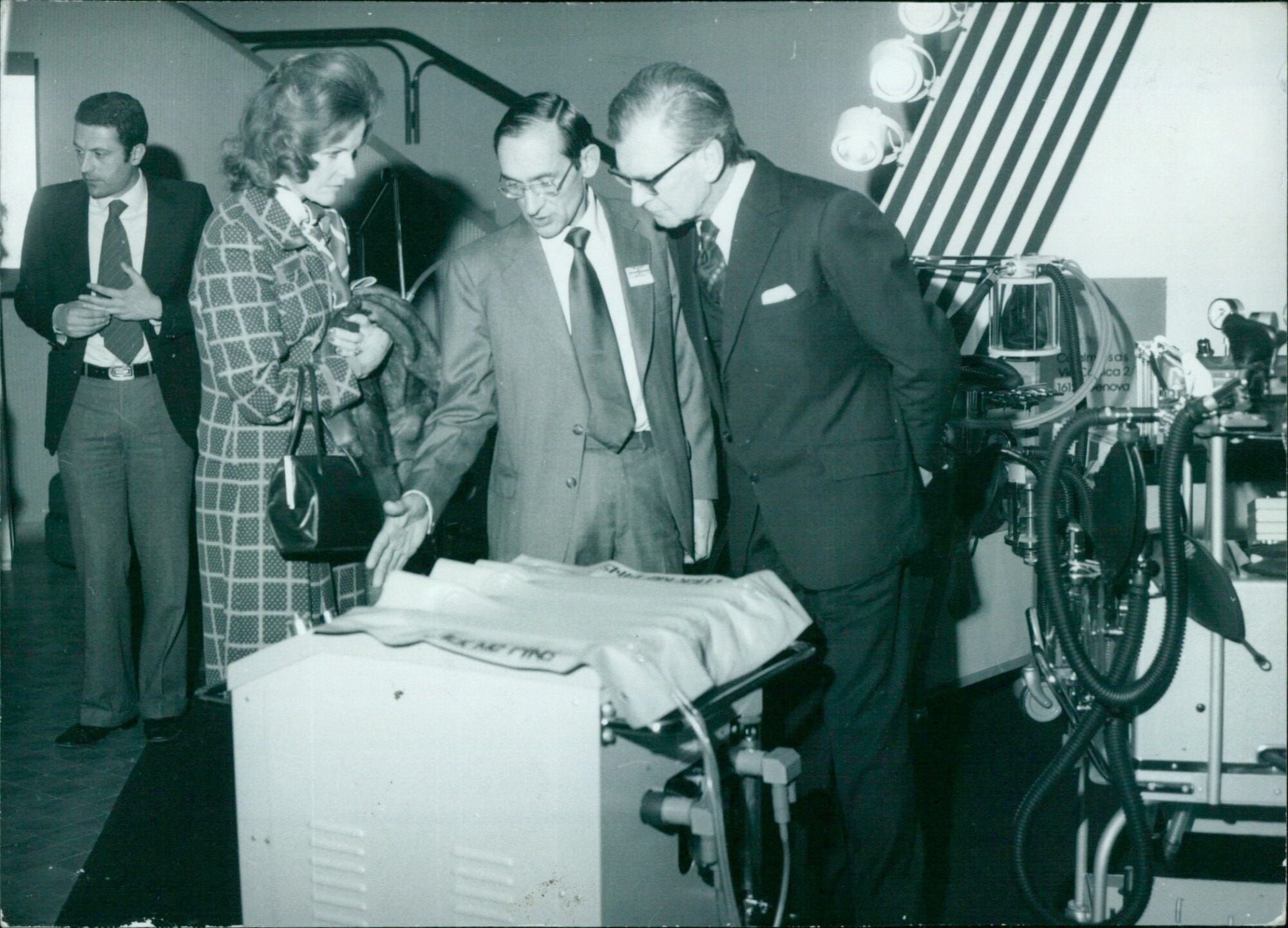 A paper shop in Florence, Italy, illuminated by a flash of light on Ma