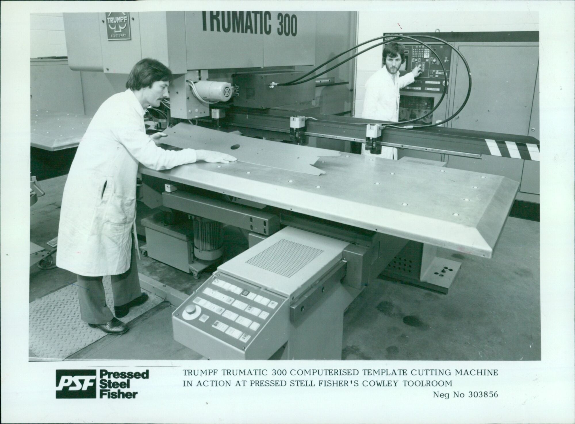 Pressed Steel Fisher's Cowley Toolroom using a Trumpf Trumatic 300 com