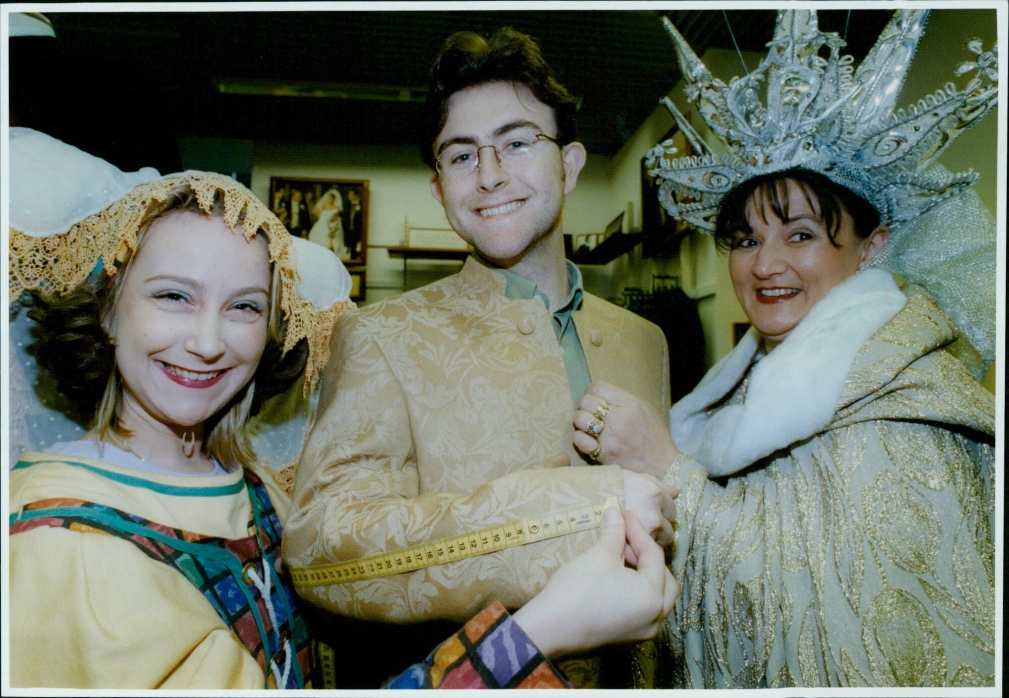 Ann-Marie Titchener and Jo Baston pose in costumes from the Oxford Pla