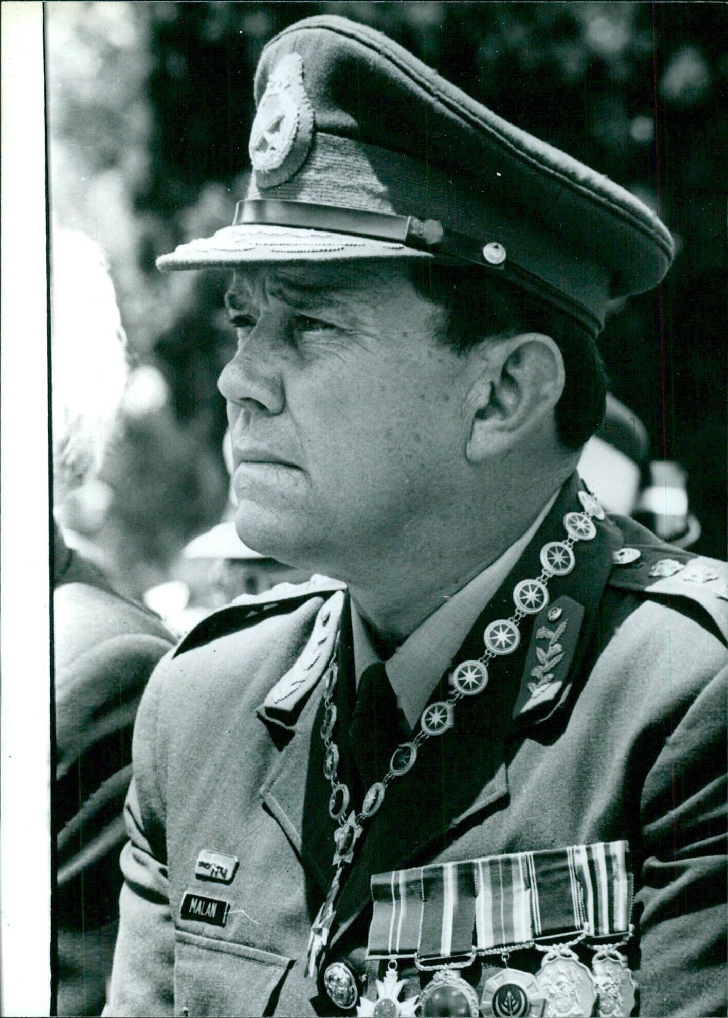 Gen. Magnus Malan, Chief of South Africa's Defence Force - Vintage Pho