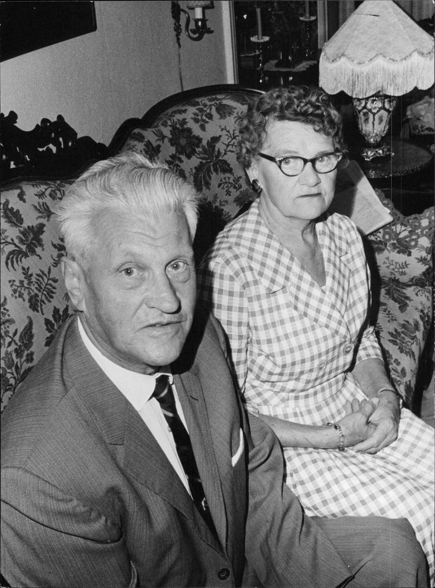 Mr Nels Johnson and his wife Anna, newly appointed Grandmaster of the