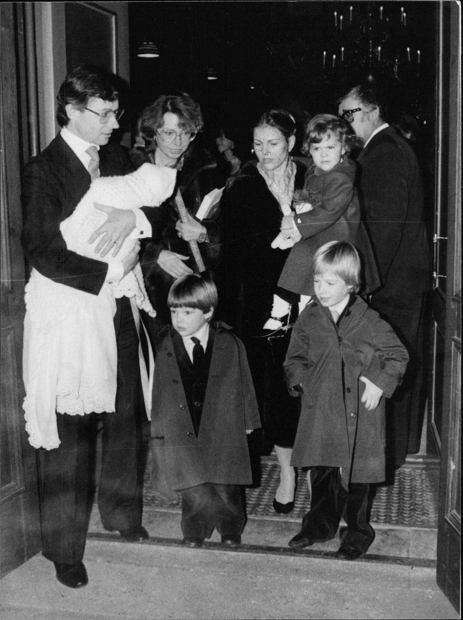 Princess Christina and Tord Magnuson family pictures with Queen Silvia