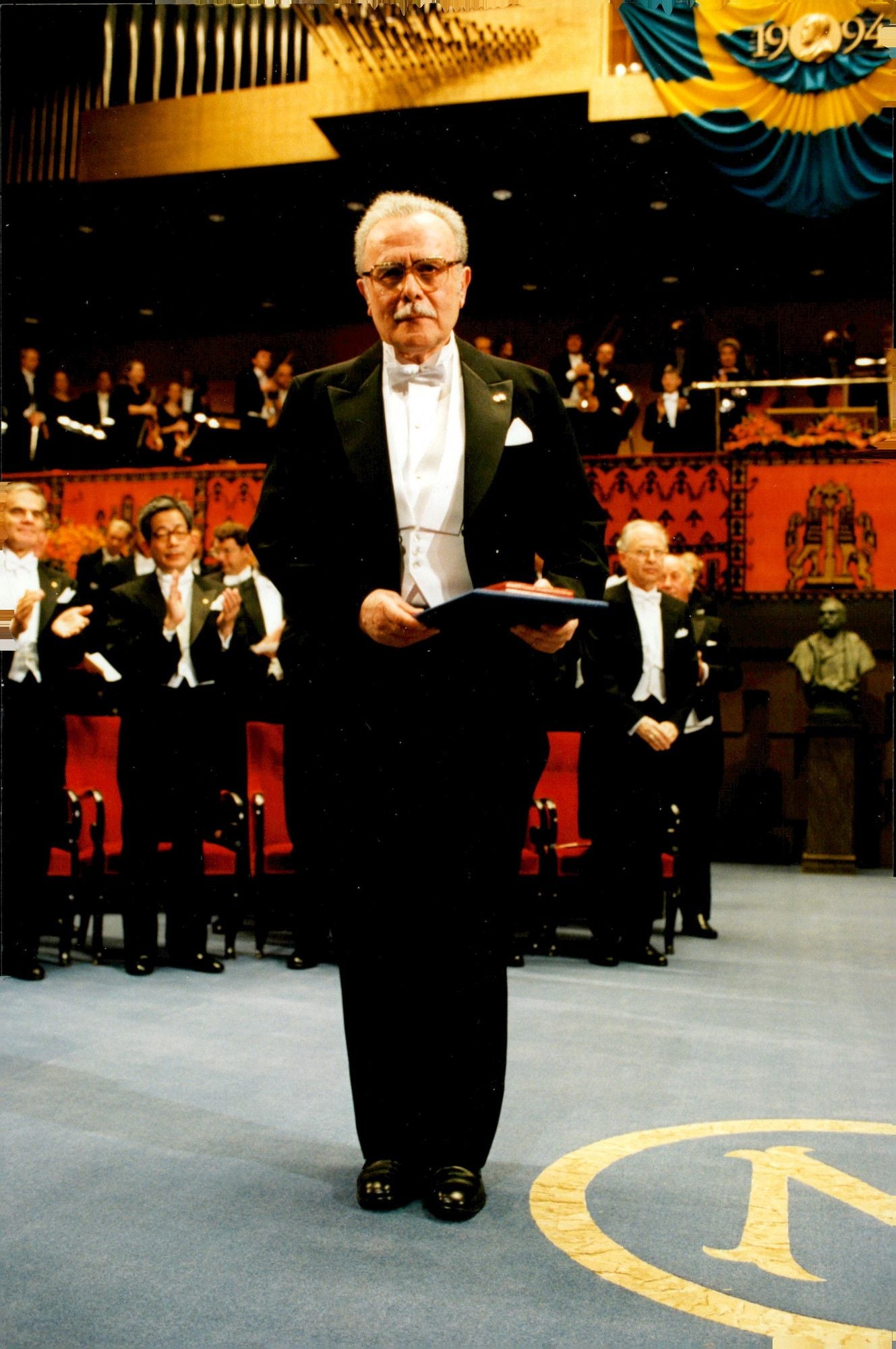 Bertram Brockhouse receives the Nobel Prize in physics - Vintage Photo