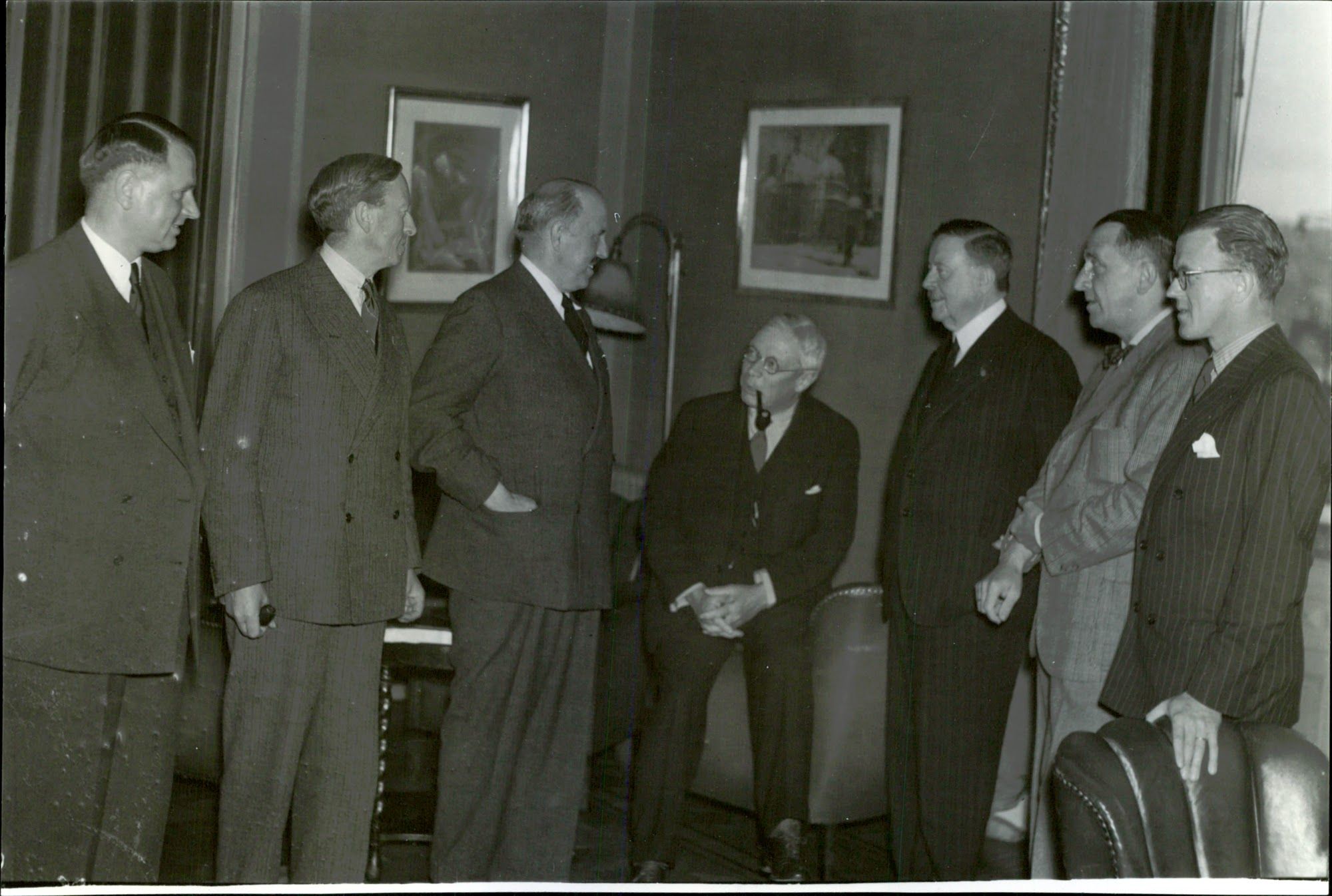 Danish and Swedish engineers at KAK: dir. Lindgren, Captain JÃ¶rgensen