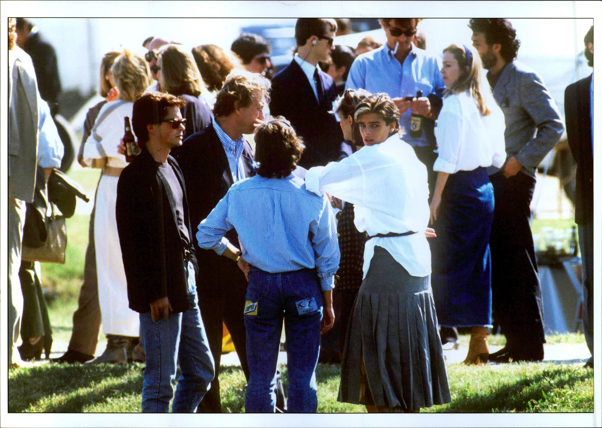 Group Photograph of Princess Stephanie and actor Rob Lowe. - Vintage P