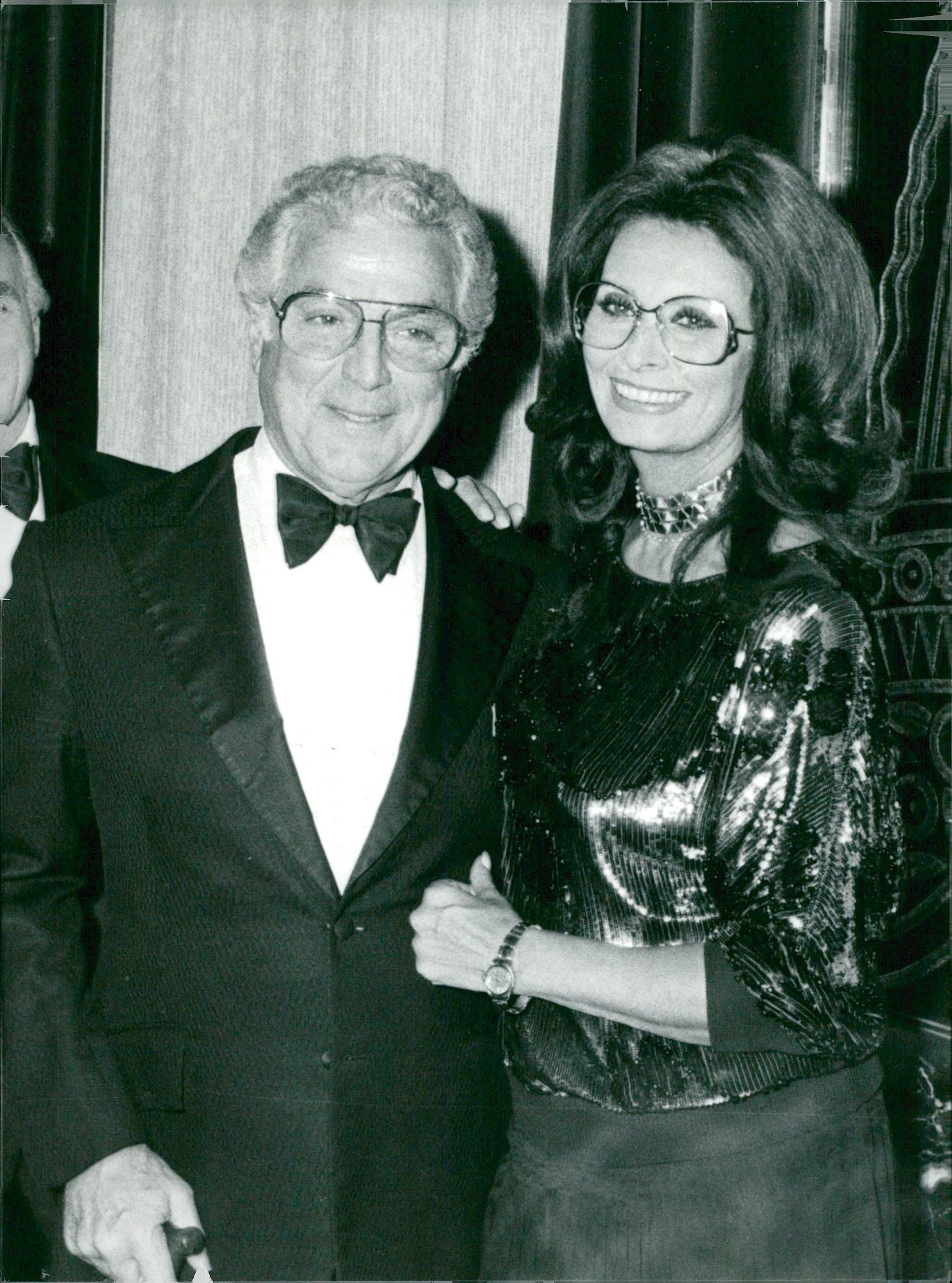 Mario Biaggi and Sophia Loren at the Kolumbus Day ceremony - Vintage P