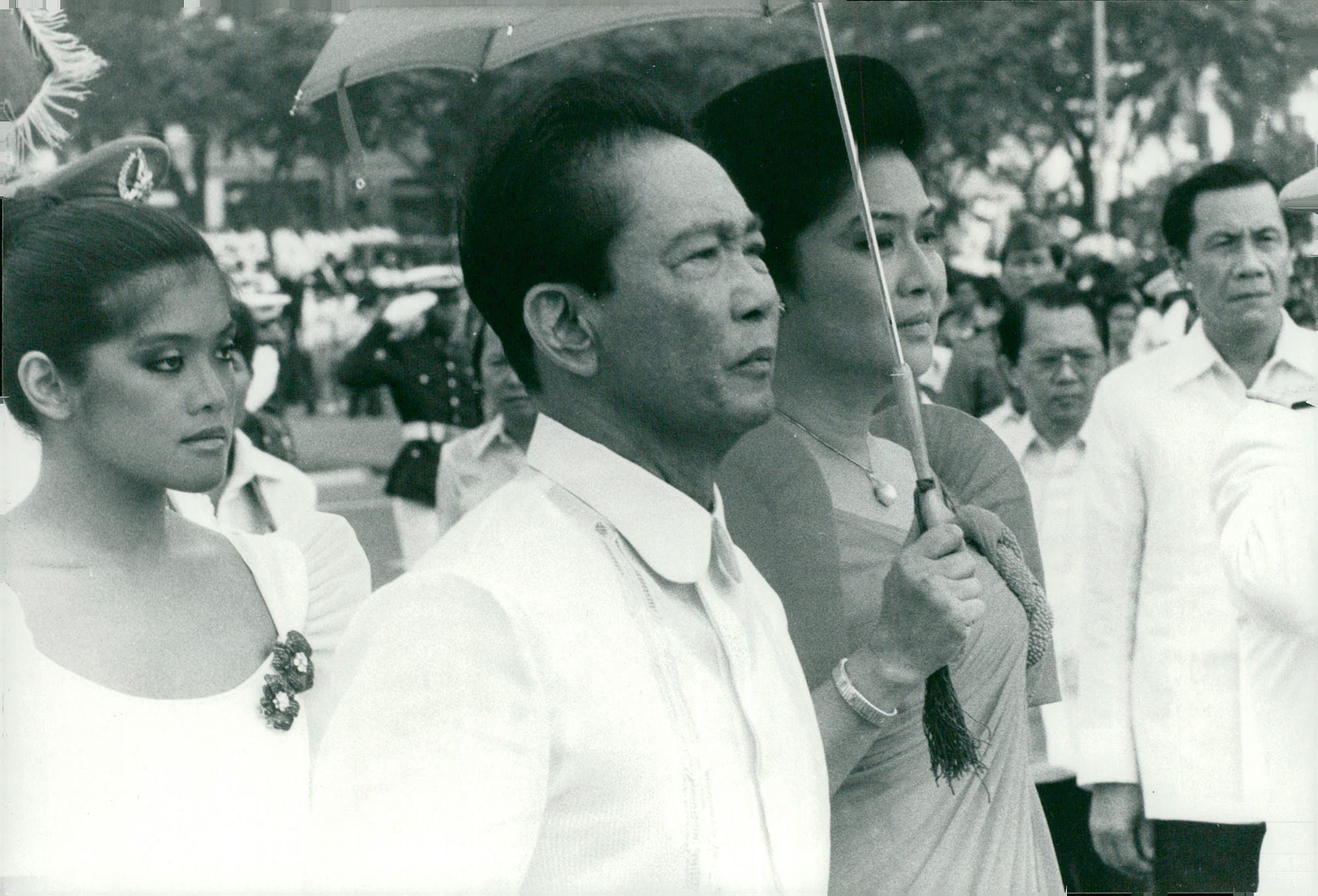 Portrait image of Imee Marcos and her parents Ferdinand and Imelda Mar