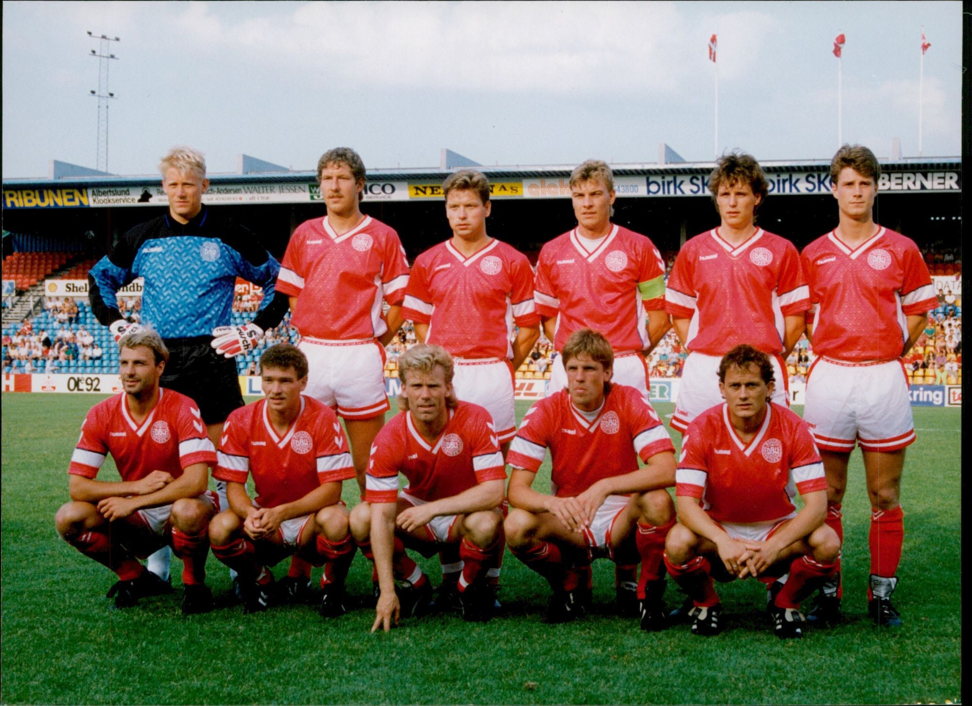 Danish national team in EM 1992. - Vintage Photograph