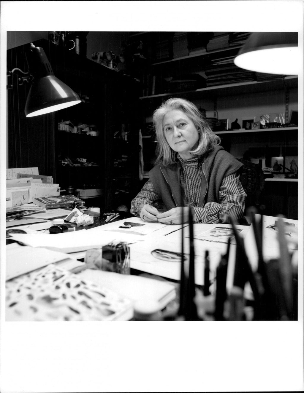 Portrait image of Lenke Rothman taken in her studio. - Vintage Photogr