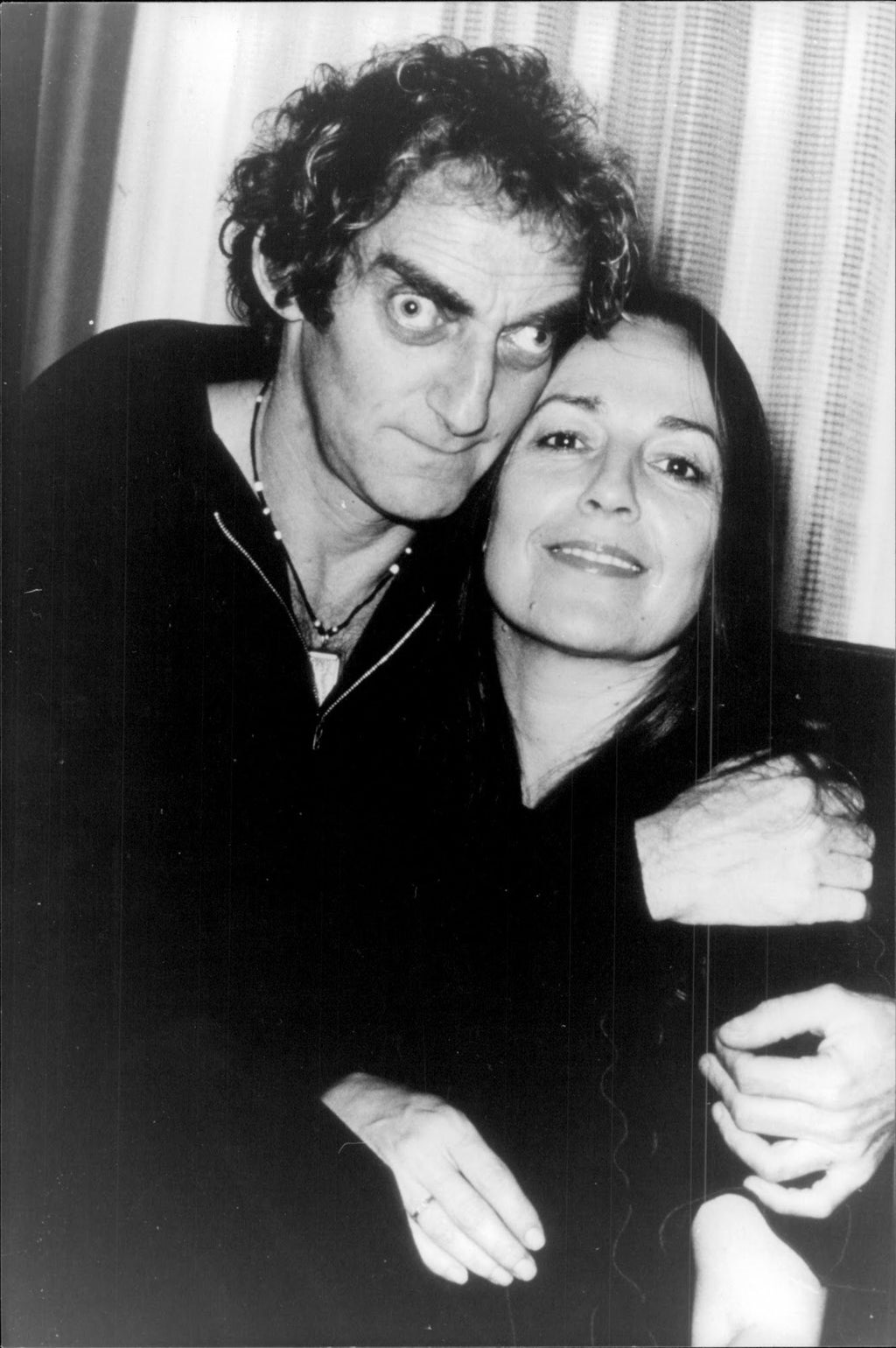Portrait image of actor Marty Feldman and his wife Loretta taken in an