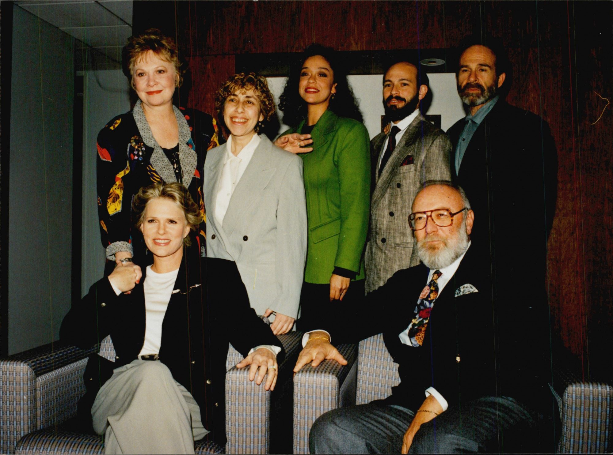 Actress Sharon Gless at the press conference together with her husband