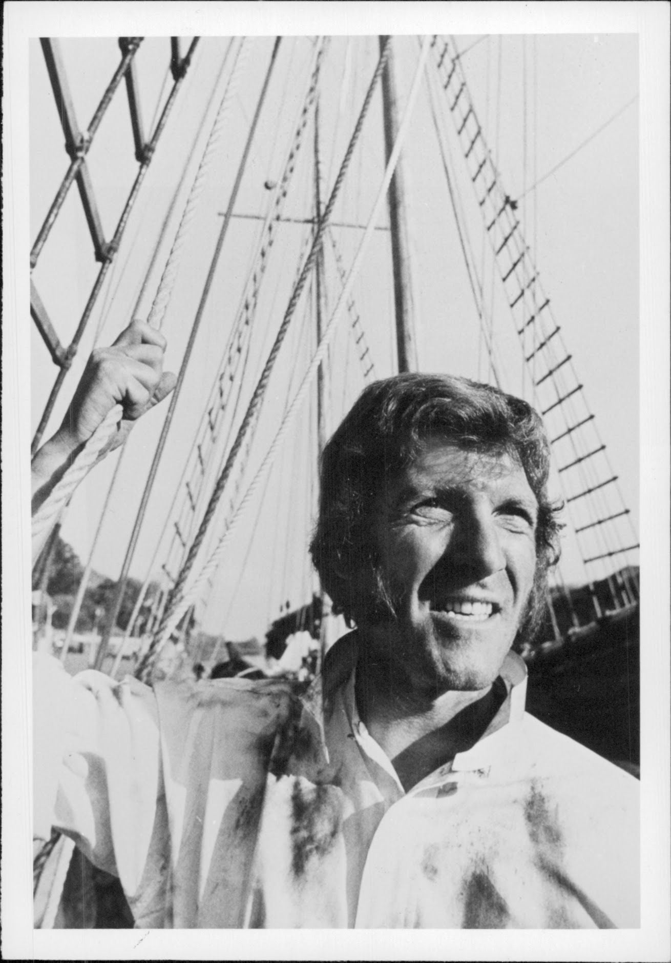 Portrait of actor Peter Gilmore in the series "The Onedin Line&qu