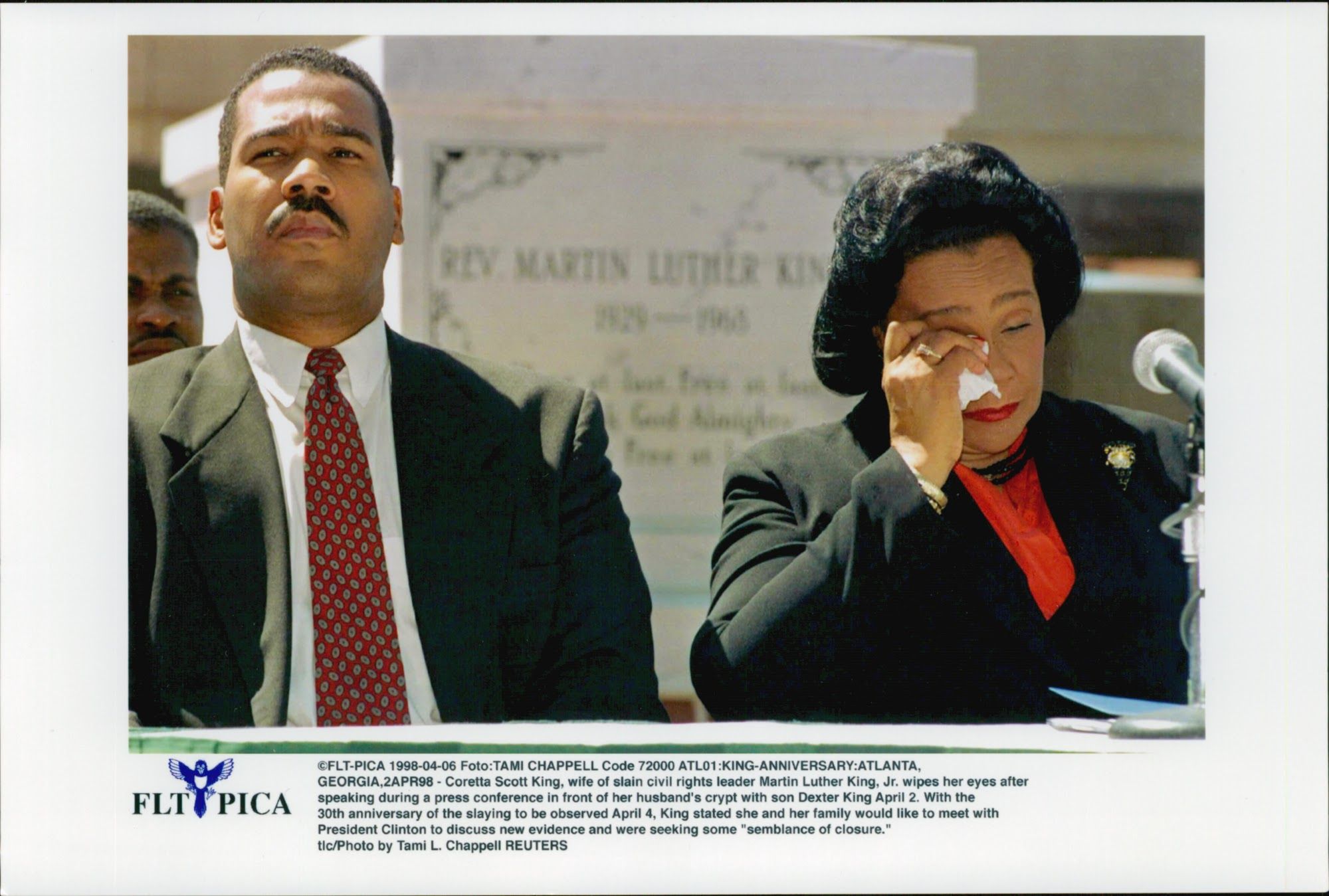 The 30th anniversary of the death of Martin Luther King Jr. Coretta Sc