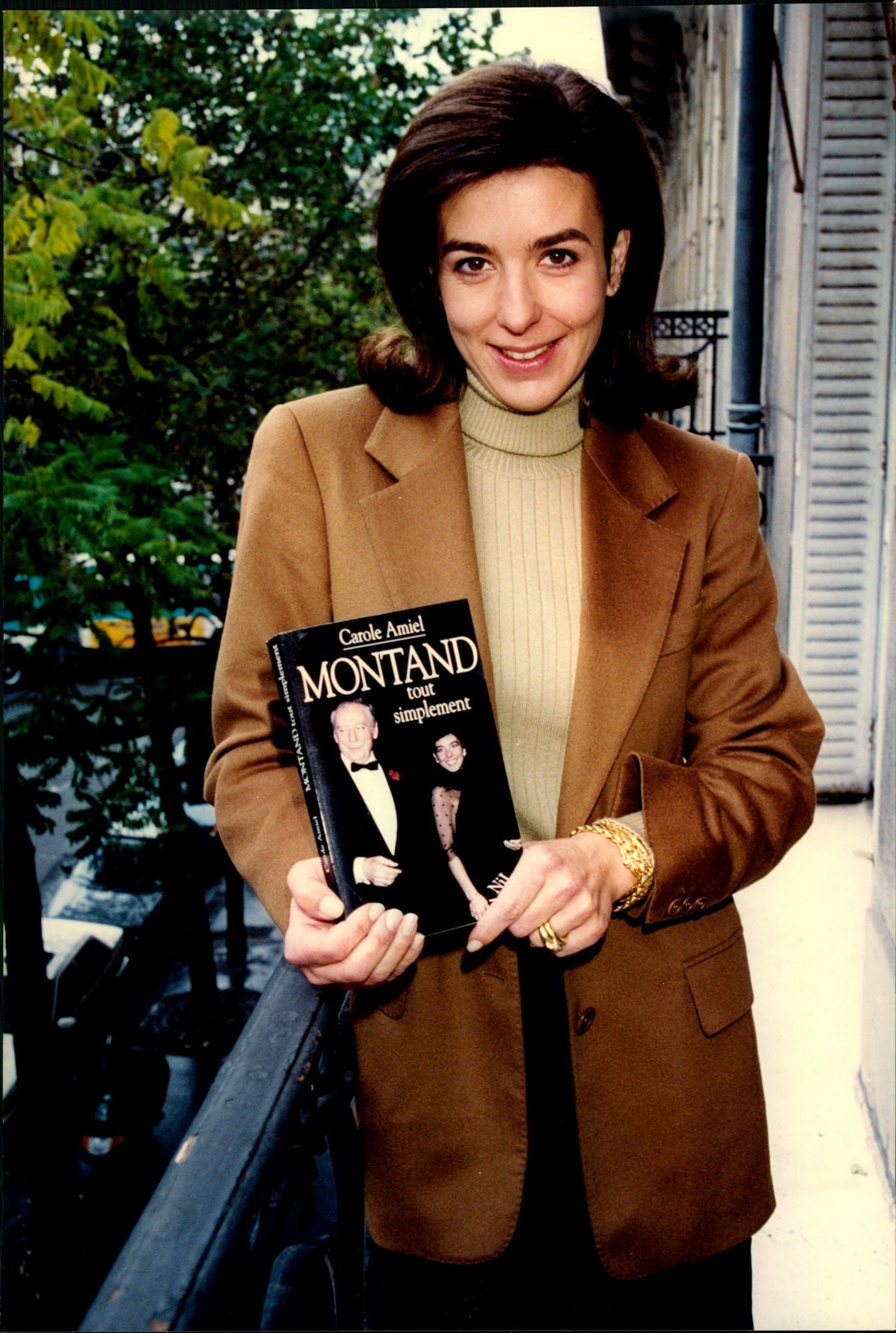 Actress Carole Amiel with her newly launched book about her relationsh