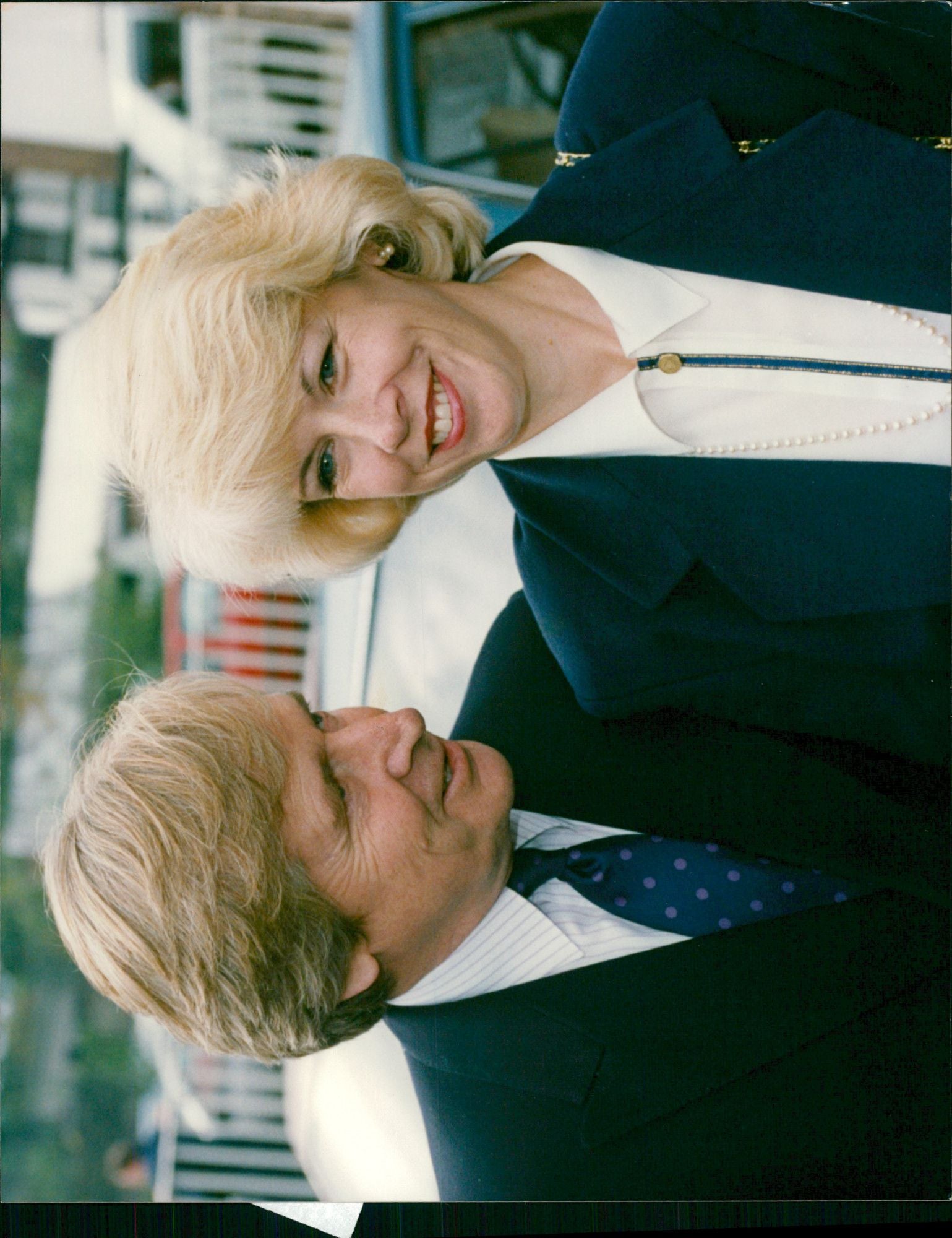 William Roache with his wife, Susan. - Vintage Photograph