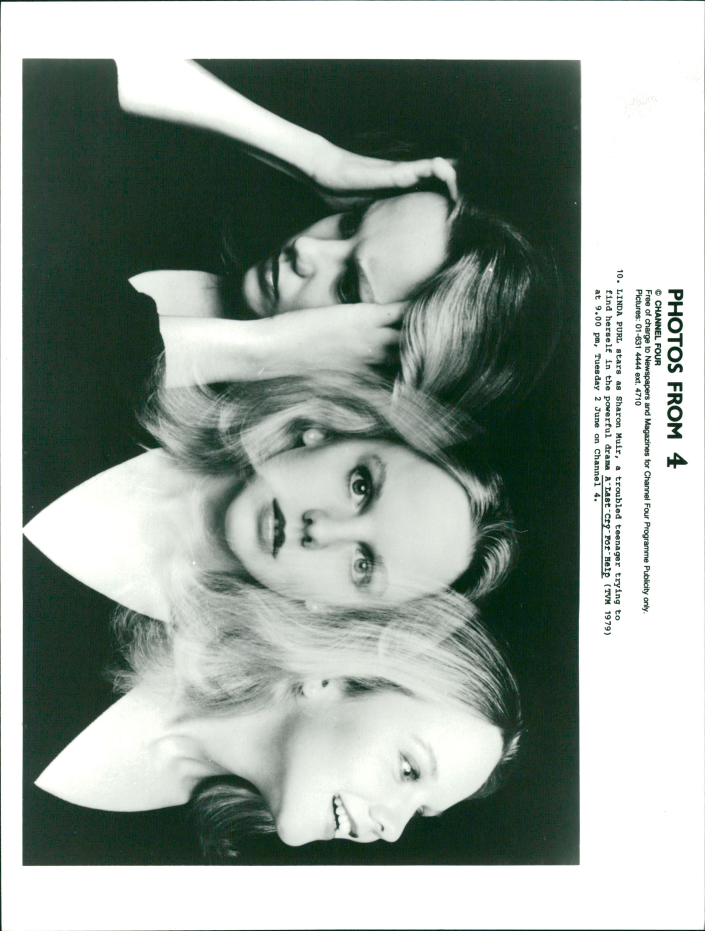 Linda Purl stars as Sharon Muir in A Last Cry For Help. - Vintage Phot