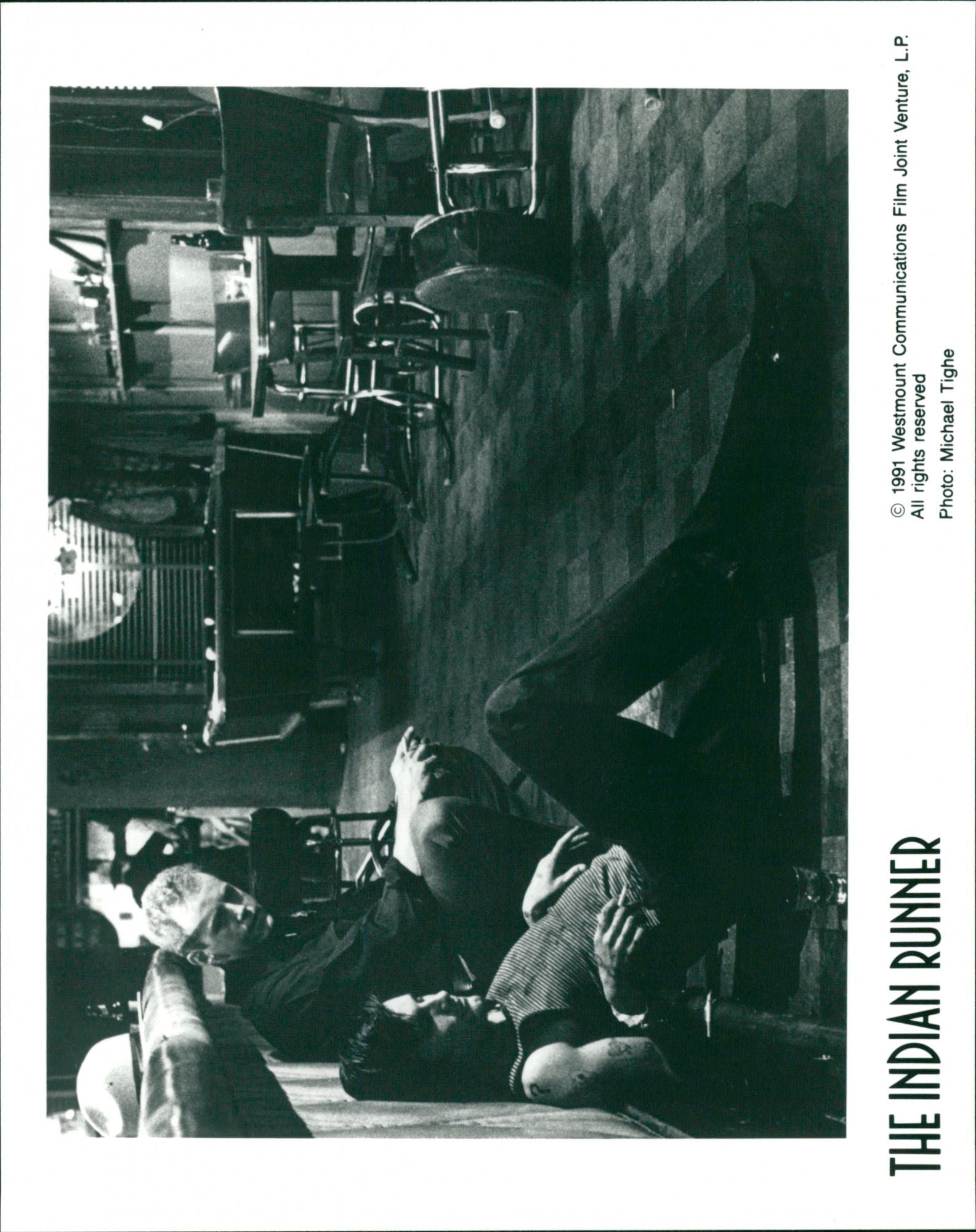 A scene from the film "The Indian Runner". - Vintage Photograph