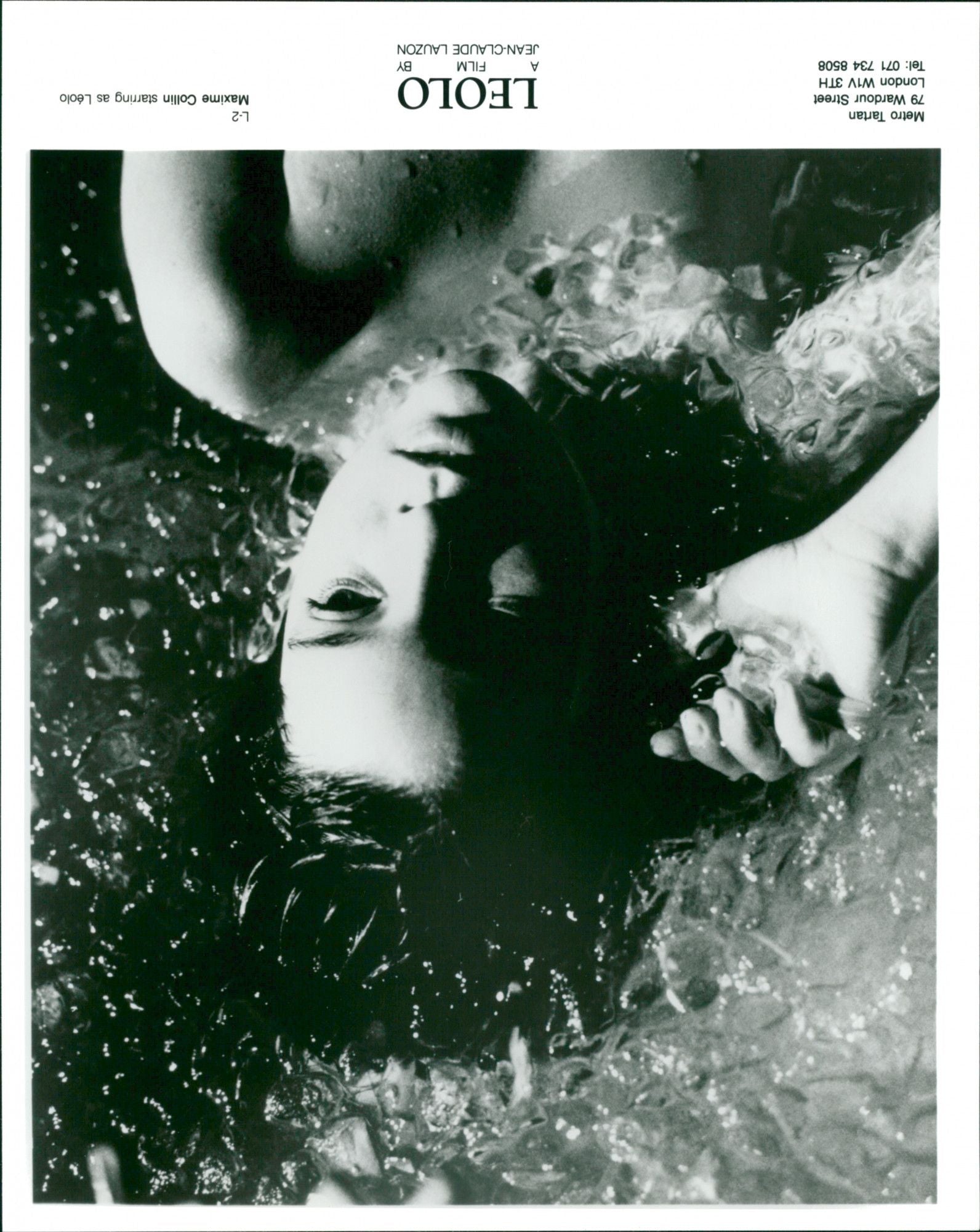 Maxime Collin as Leolo in film 'Léolo' - Vintage Photograph