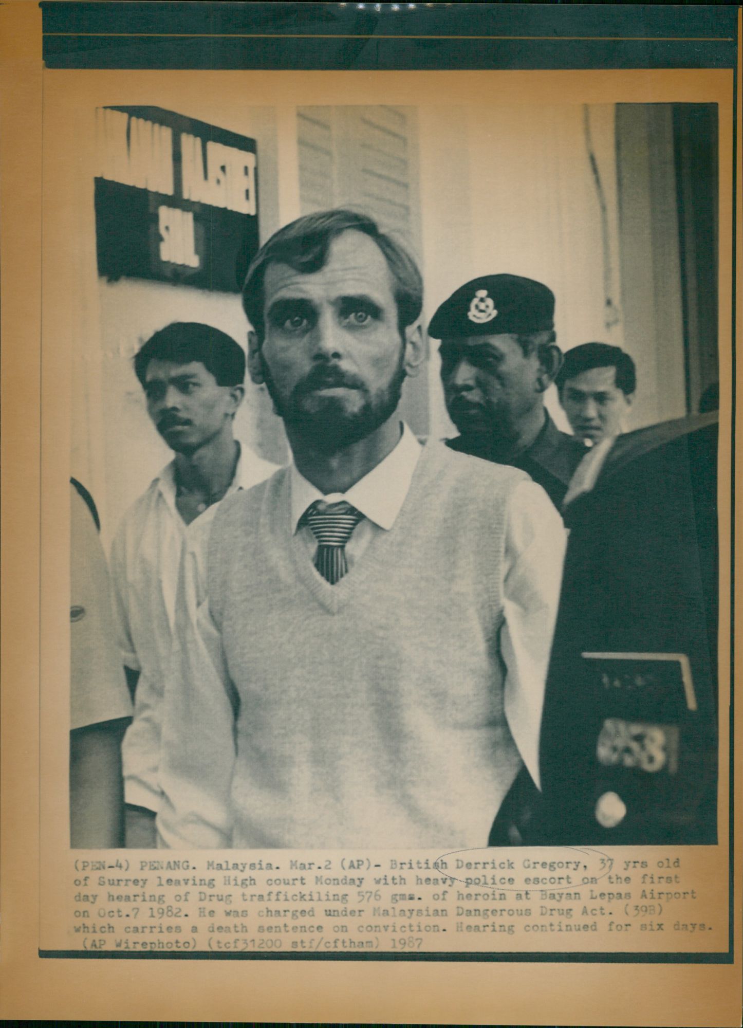 British Derrick Gregory leaving the Malaysia High Court on the first d